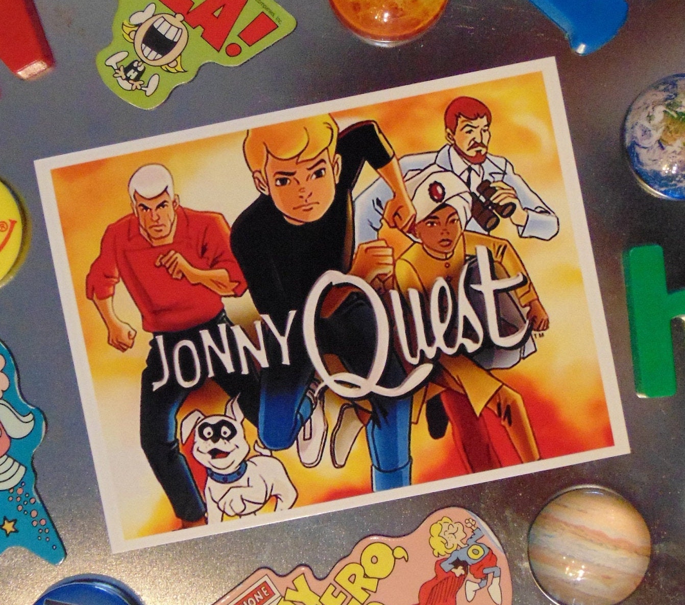 Jonny Quest Large Fridge MAGNET 1960's Cartoon Animated Sci Fi Classic ...