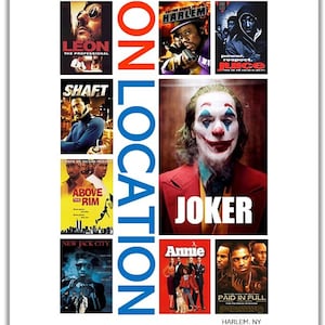 Filmed in Harlem New York Movie Posters Gift Unframed Wall Art Photo ...