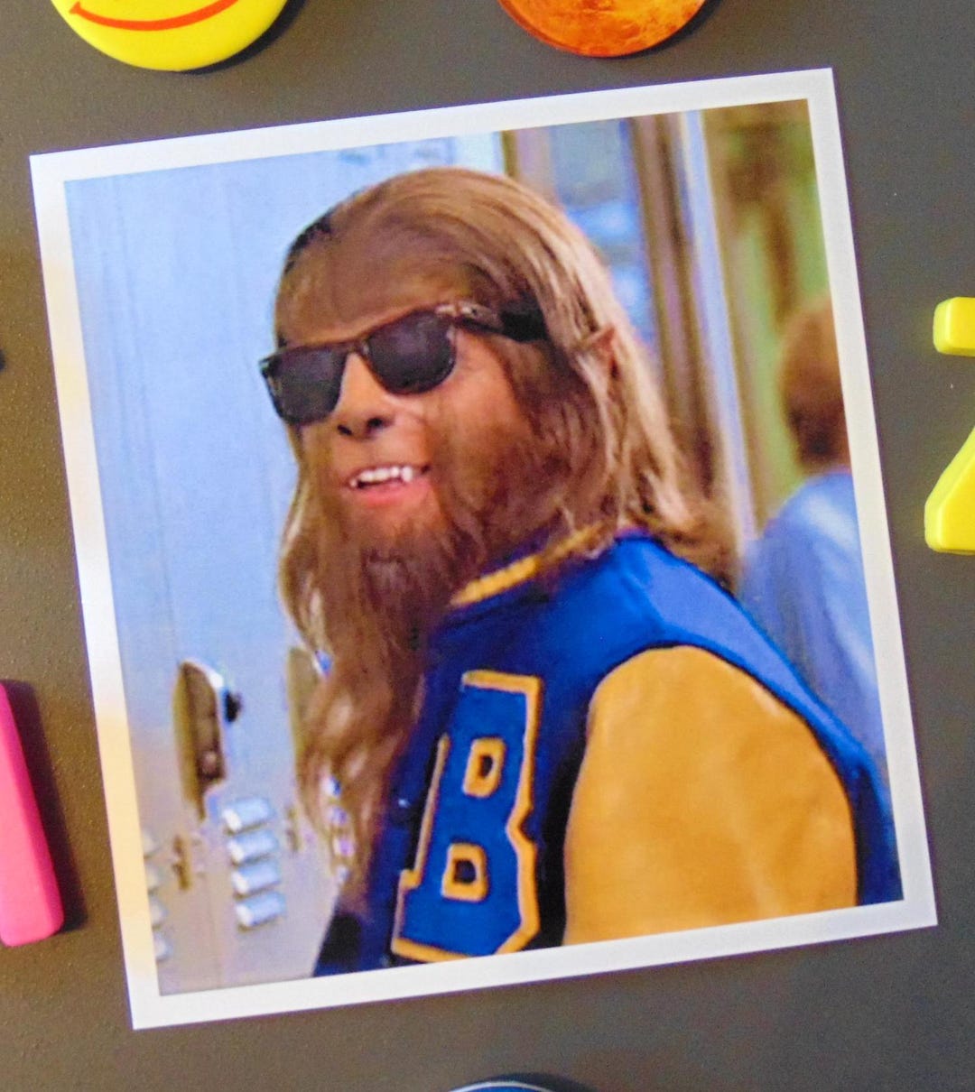 TEEN WOLF Fridge Magnet Hairy Man Beard Gift Funny 1980's Movie ...