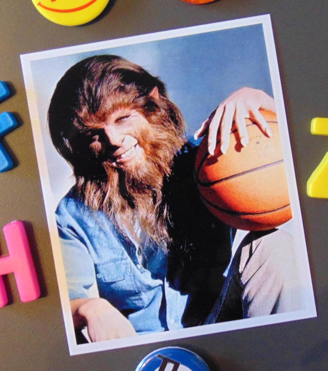 TEEN WOLF Fridge Magnet Hairy Man With Beard Gift Funny 1980's Movie ...