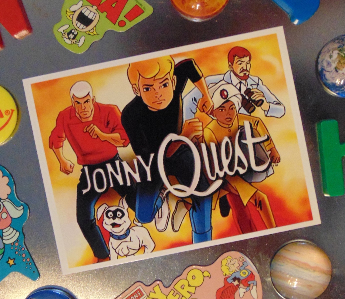 Jonny Quest Large Fridge MAGNET 1960's Cartoon Animated Sci Fi Classic ...