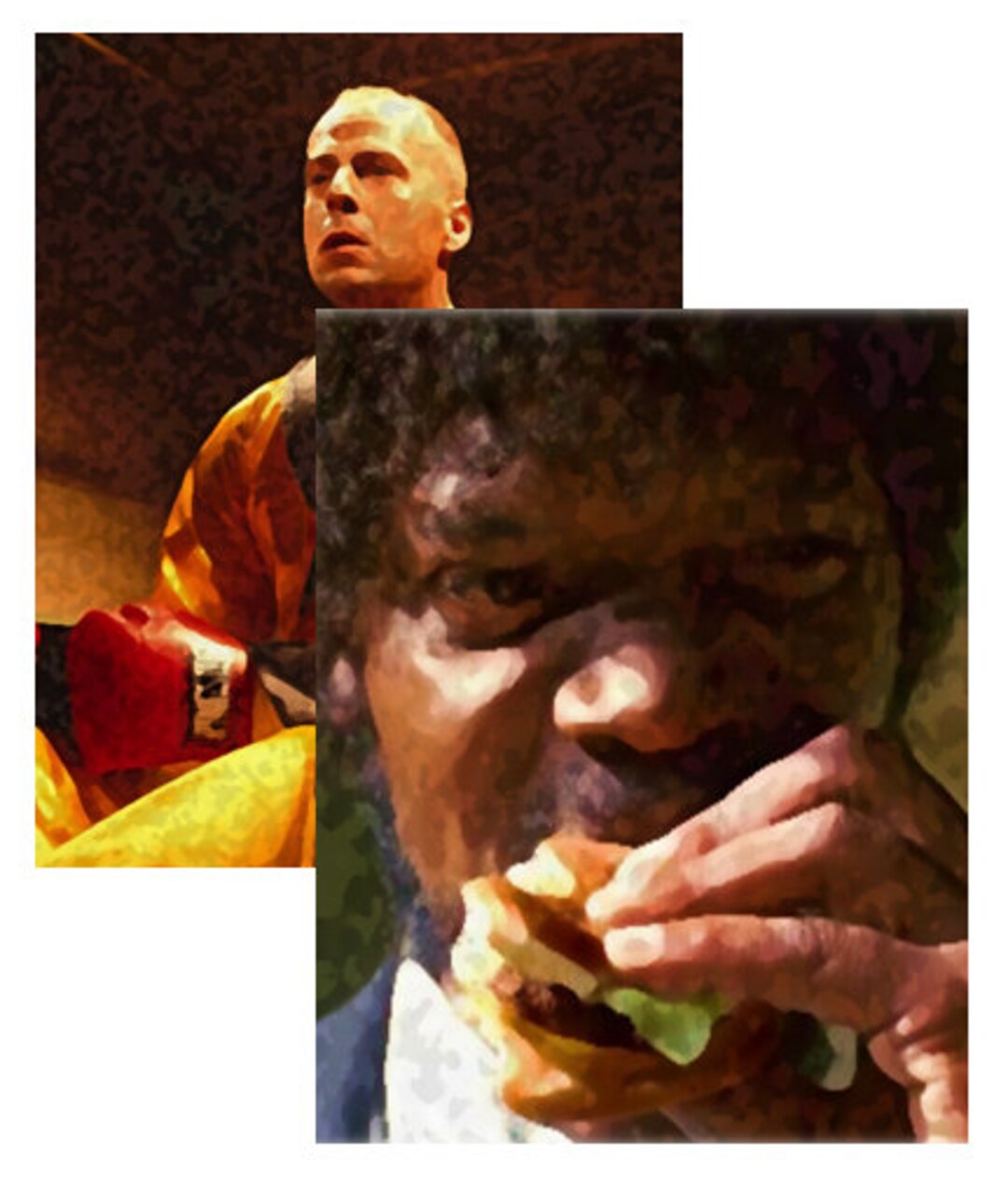 PULP FICTION Movie Unframed Watercolor Art Print Photographs Bruce ...