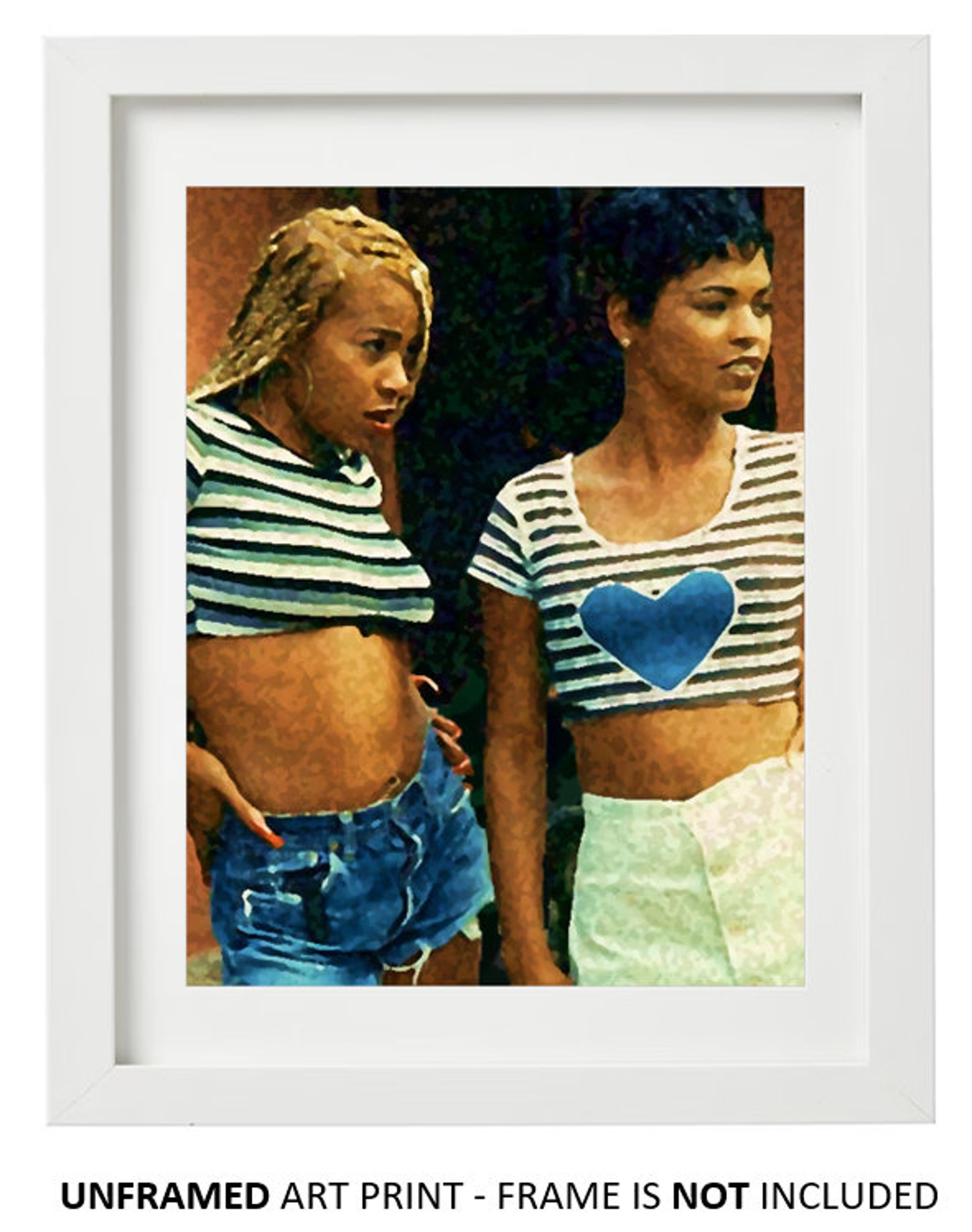 FRIDAY Comedy 1990's Movie Unframed Watercolor Art Print Photo Nia Long ...