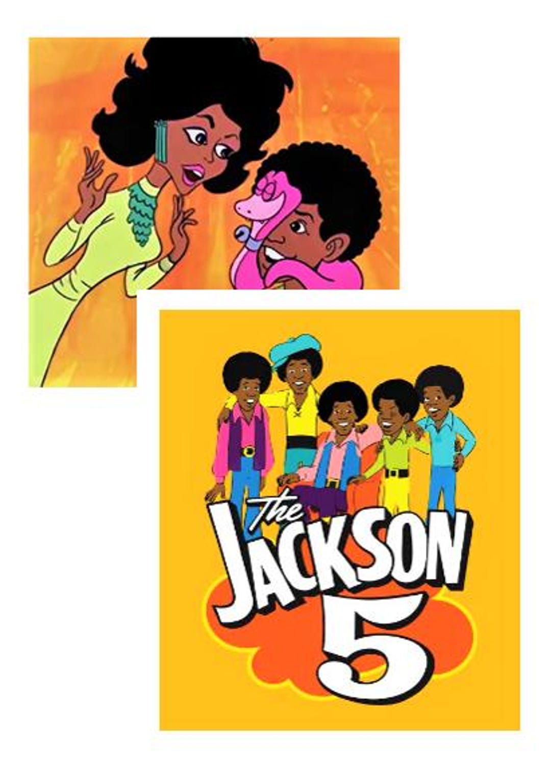 Michael JACKSON 5 Diana Ross Fridge MAGNET Gift Set 1970's Saturday ...