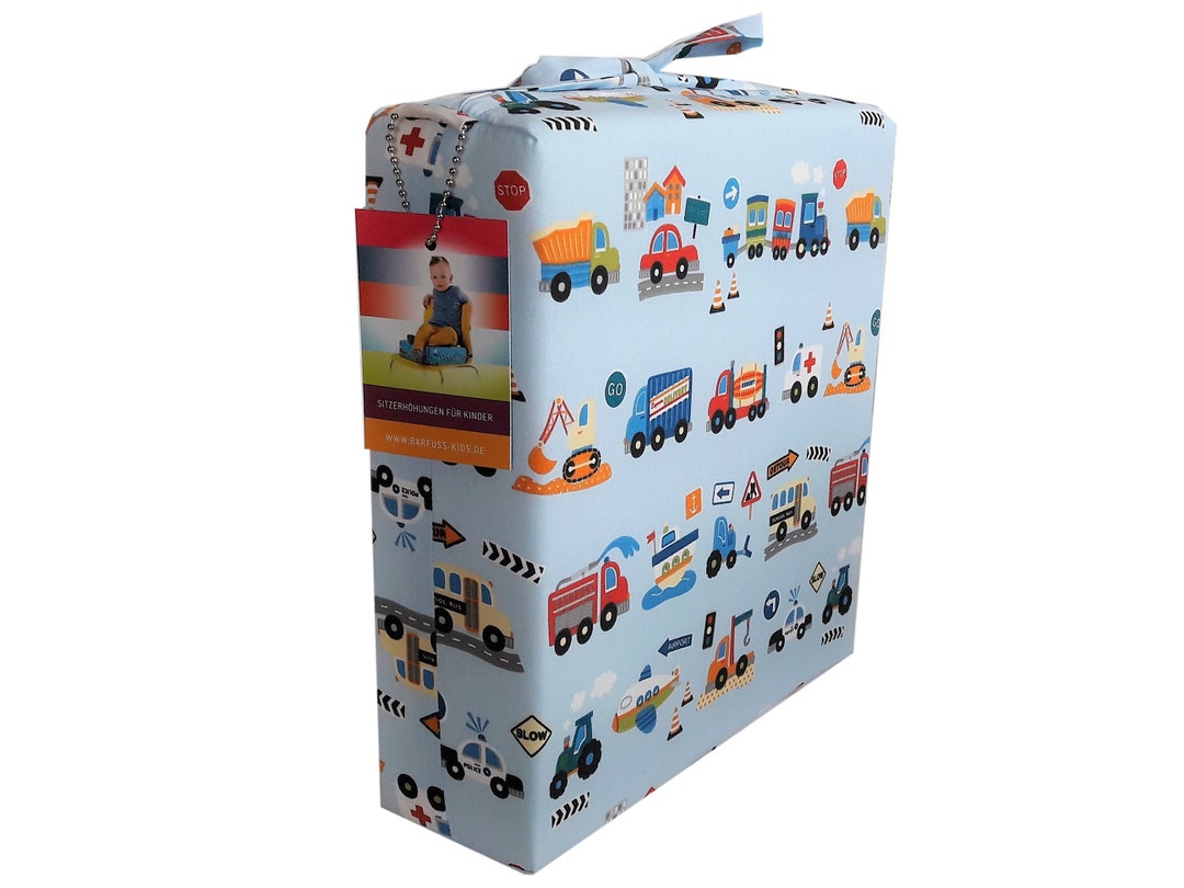 Barfuss® Sitzerhöhung Fahrzeuge blau für Kinder und Kleinkinder ab ca ...