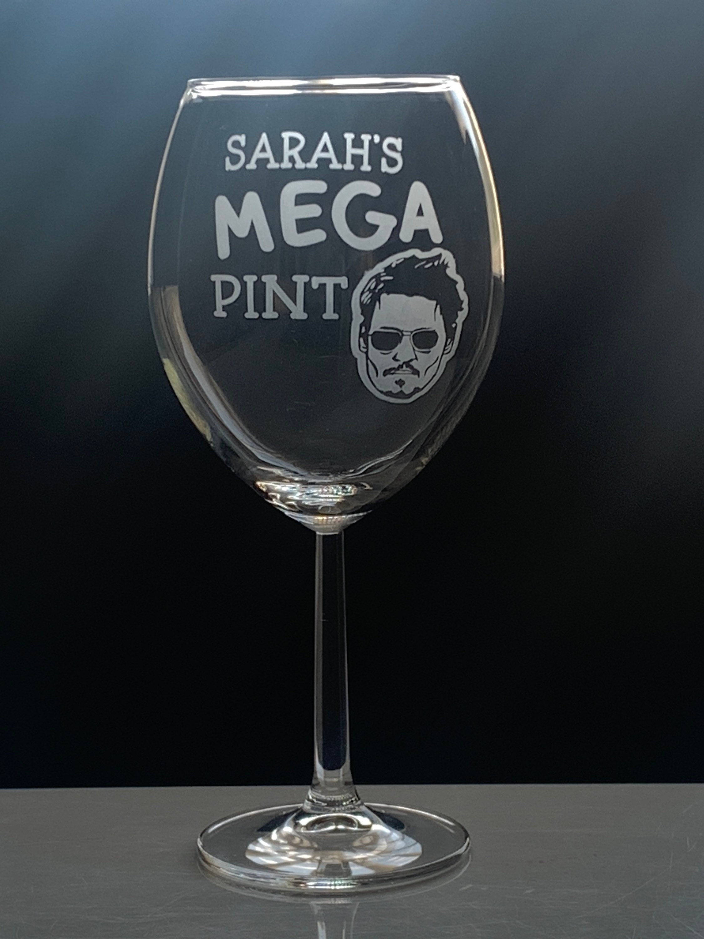Personalised Engraved Mega Pint. Wine /pint / Tumbler / Whisky Glass - Etsy