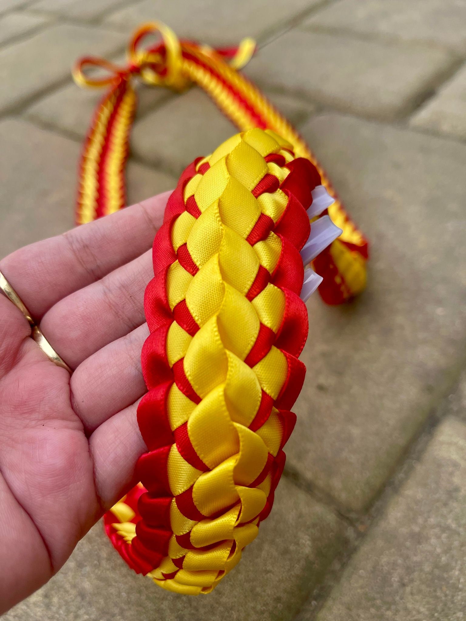 Red and Yellow Graduation Ribbon Lei - Etsy