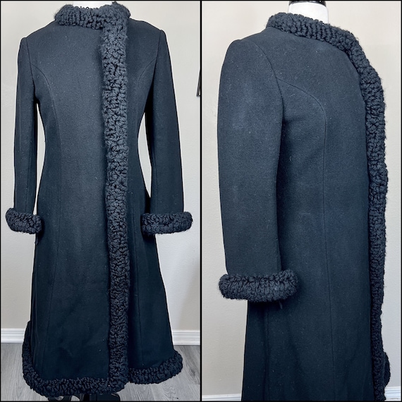 1960s Franklin Simon Designer Vintage Wool Coat || Fi… - Gem