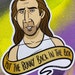 Nicolas Cage - Vinyl Sticker - Etsy