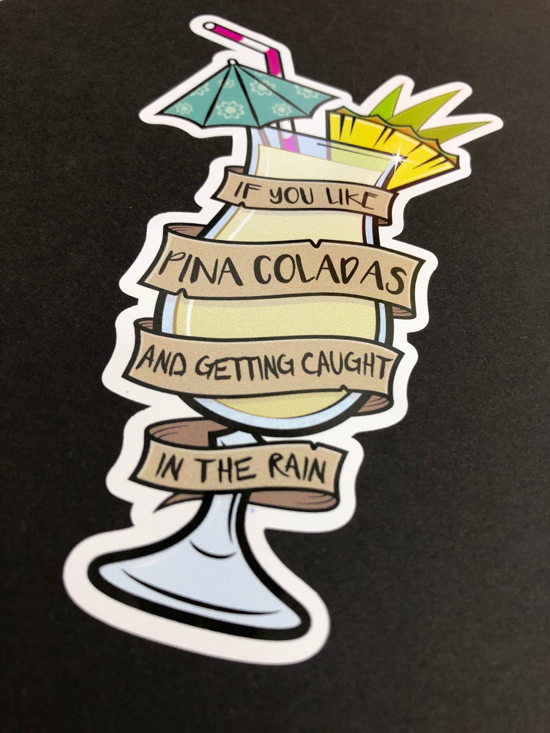 Pina Colada Vinyl Sticker - Etsy