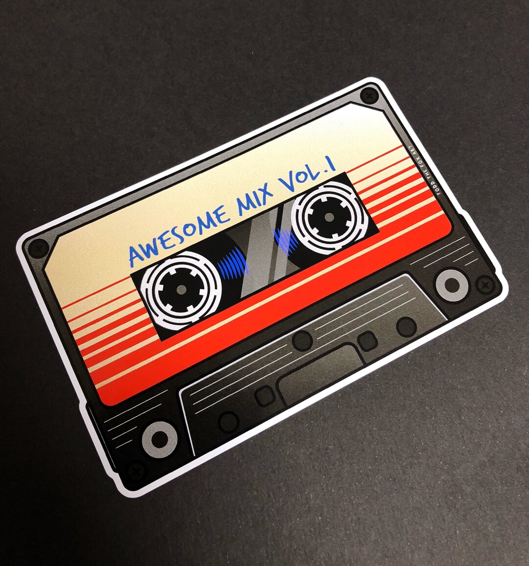 Awesome Mix - Vinyl Sticker - Etsy