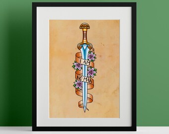 I Am No Man - Art Print - Etsy