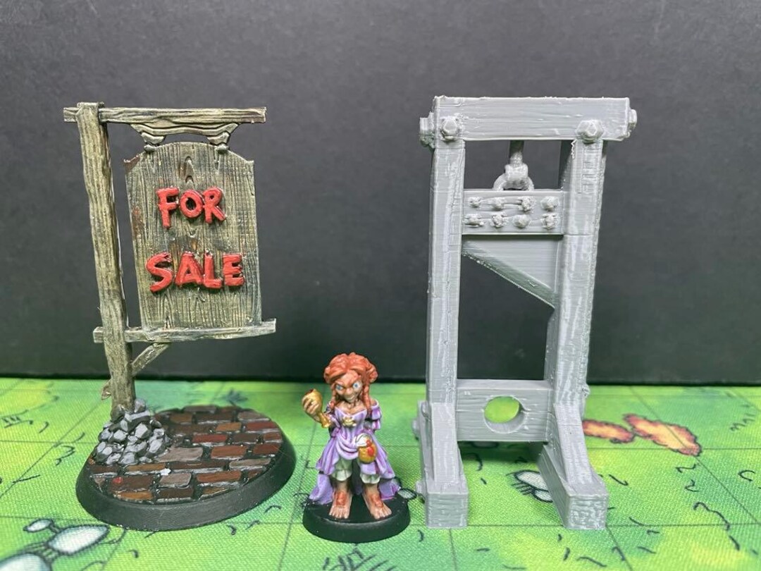Guillotine- Miniature Terrain 28-32mm, Unpainted. - Etsy