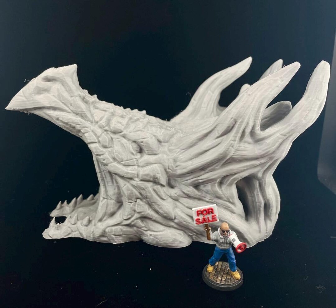 Forrest Dragon Cavern Entrance Miniature Terrain 28-32mm, Unpainted. - Etsy
