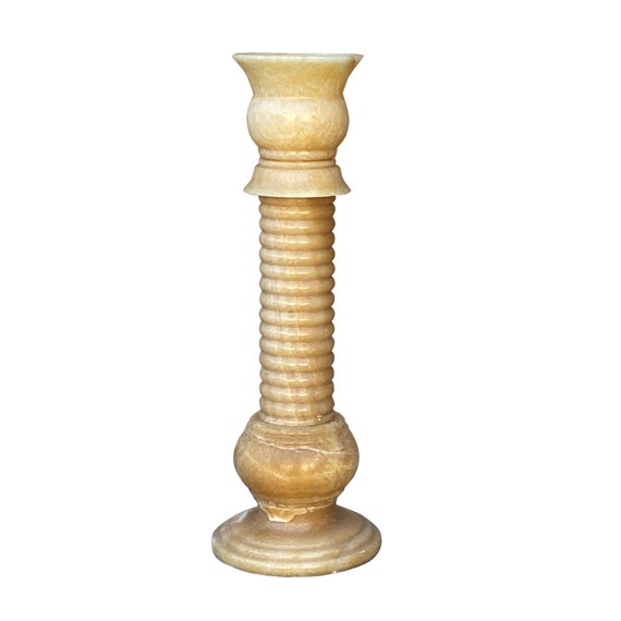 Yellow Color Alabaster Stone Column Floor Lamp Display Ws1852e - Etsy