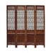 Chinese Brown Geometric Pattern Theme Wood Panel Floor Screen Cs5260e ...