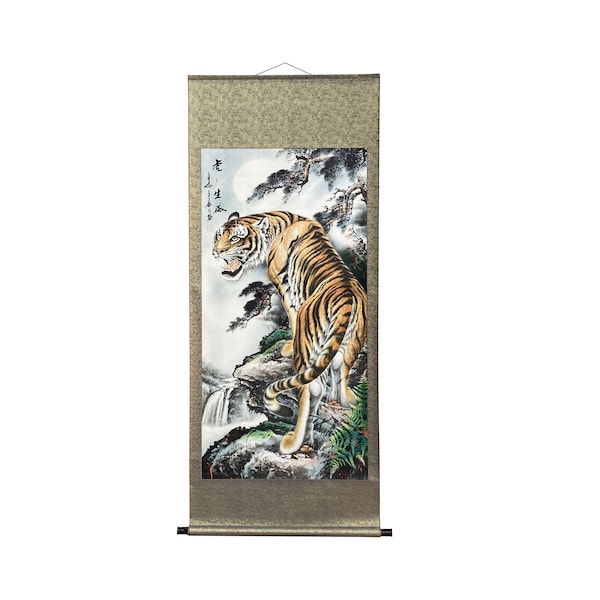 Tiger Silk Painting - Etsy