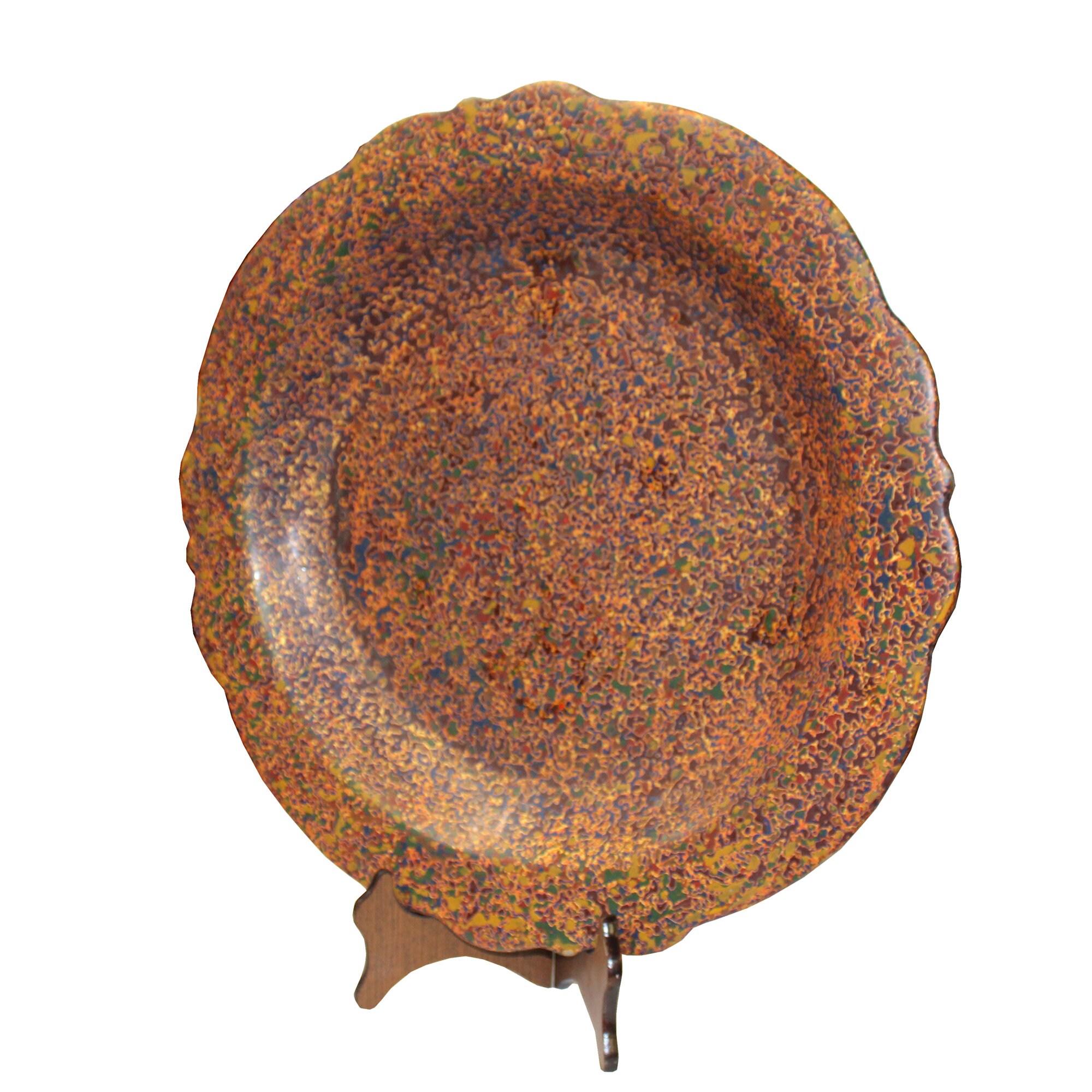 Handmade Blood Red Multi-layer Lacquer Wood Display Disc Plate | Etsy