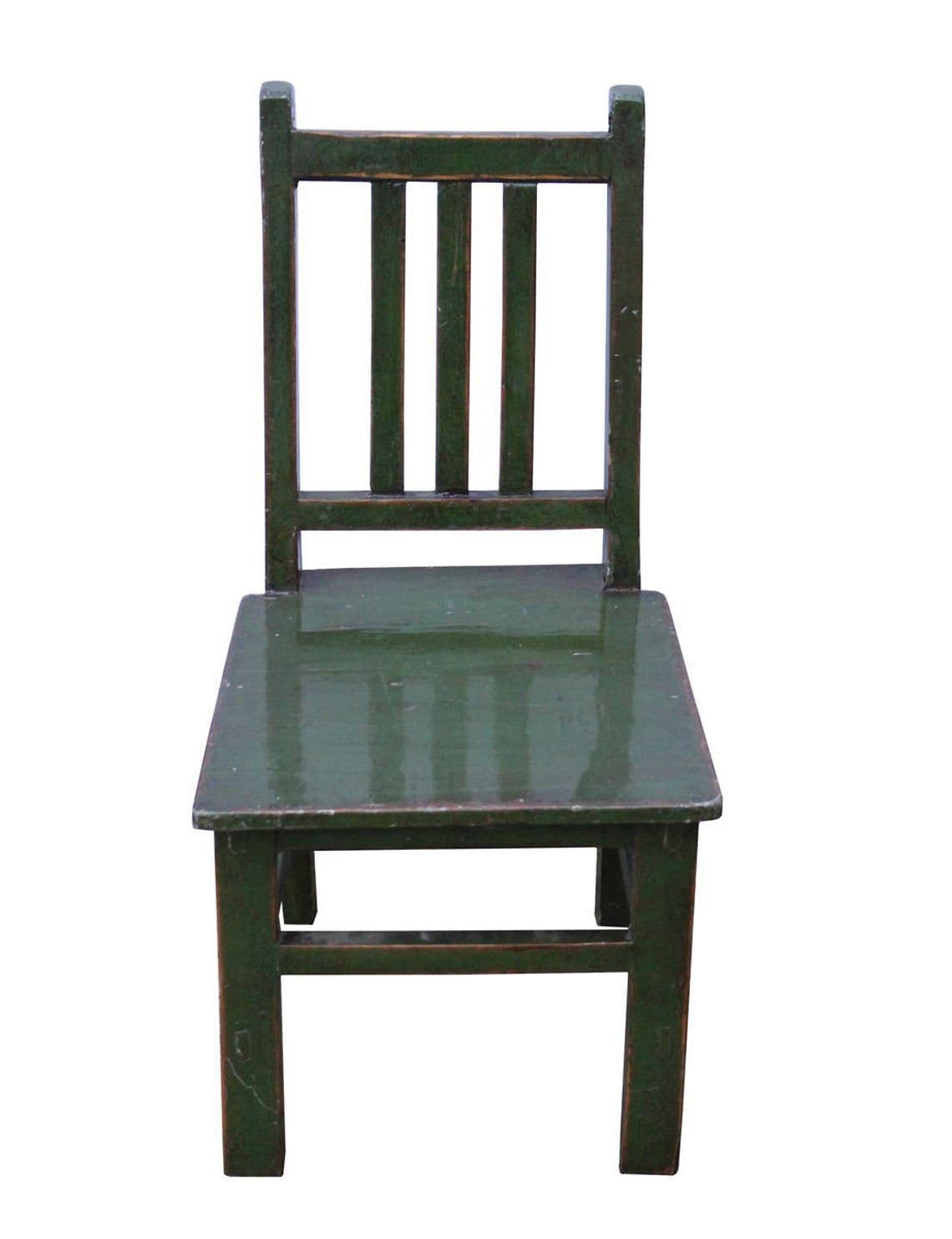 Oriental Handmade Dark Green Color Small Size Wood Chair - Etsy