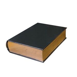 Black Lacquer Golden Side Book Shape Storage Box Accent Ws2627e - Etsy