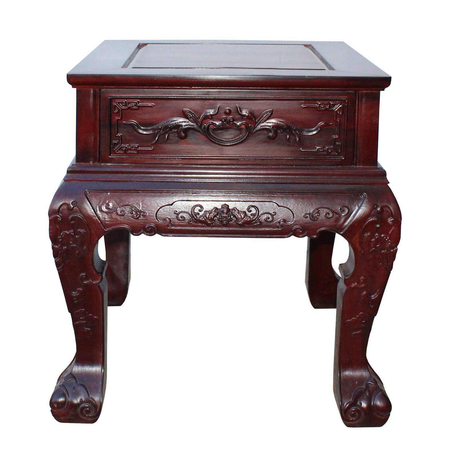 Chinese Oriental Suan Zhi Rosewood Foo Dogs Motif Tea Table - Etsy