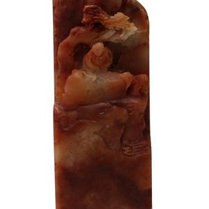 Chinese Stone Carved People Tree Theme Seal Stamp Display Art Cs2910e ...