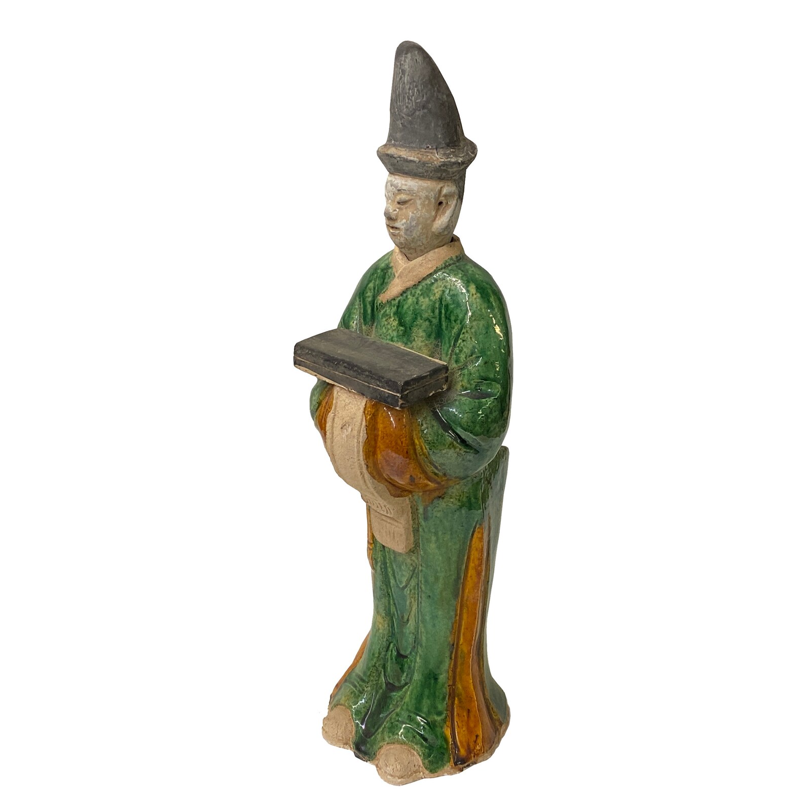 Chinese Green Tri-color Ceramic Ancient Dressing Art Figure Ws1184e - Etsy