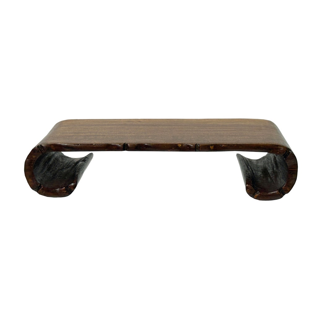 5" Brown Wood Scroll Legs Rectangular Display Stand Riser Easel Ws4032e ...