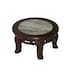6.75 Oriental Brown Wood Marble Round Table Top Stand Riser Ws2851ce - Etsy