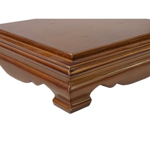 7.5 Oriental Brown Wood Rectangular Table Top Stand - Etsy