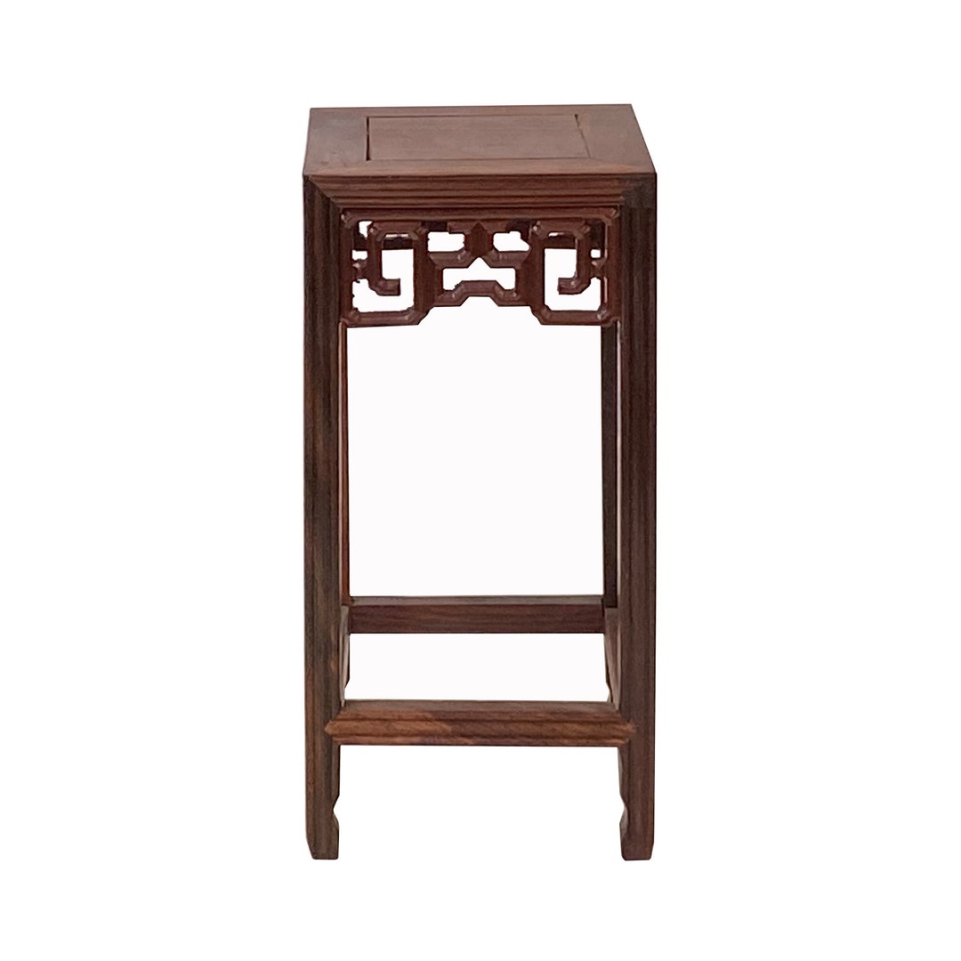 3 Chinese Brown Wood Square Tall Table Top Stand Display Easel Ws2914ae ...