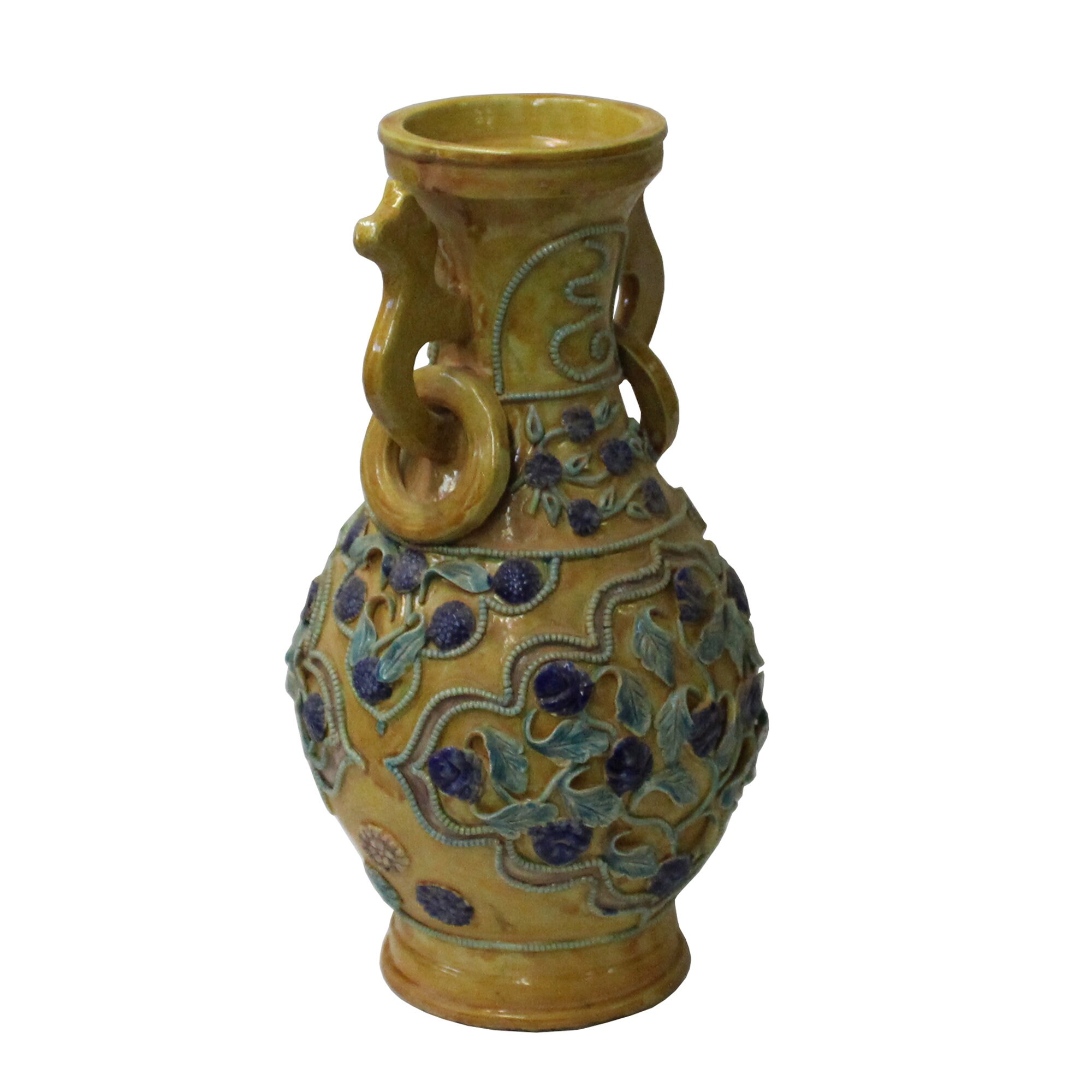 Handmade Ceramic Yellow Dimensional Flower Vase Jar cs4655E | Etsy