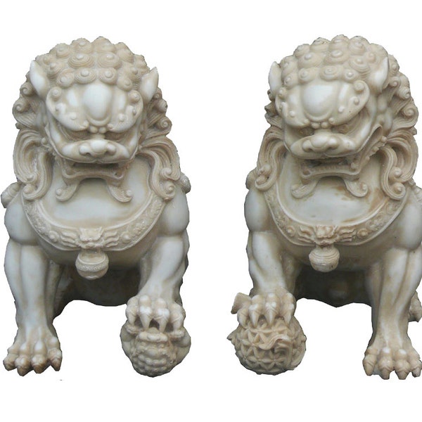 Large Foo Dogs Statue - Etsy