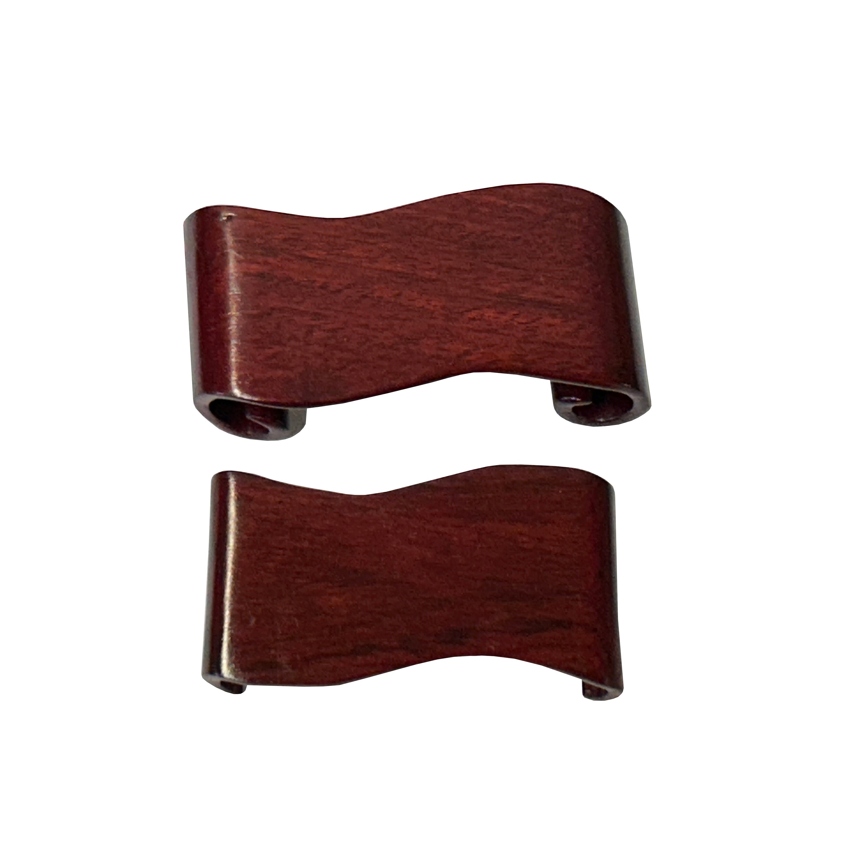 3.25" Set 2 Brown Wood Scroll Legs Rectangular Display Stand Riser ...