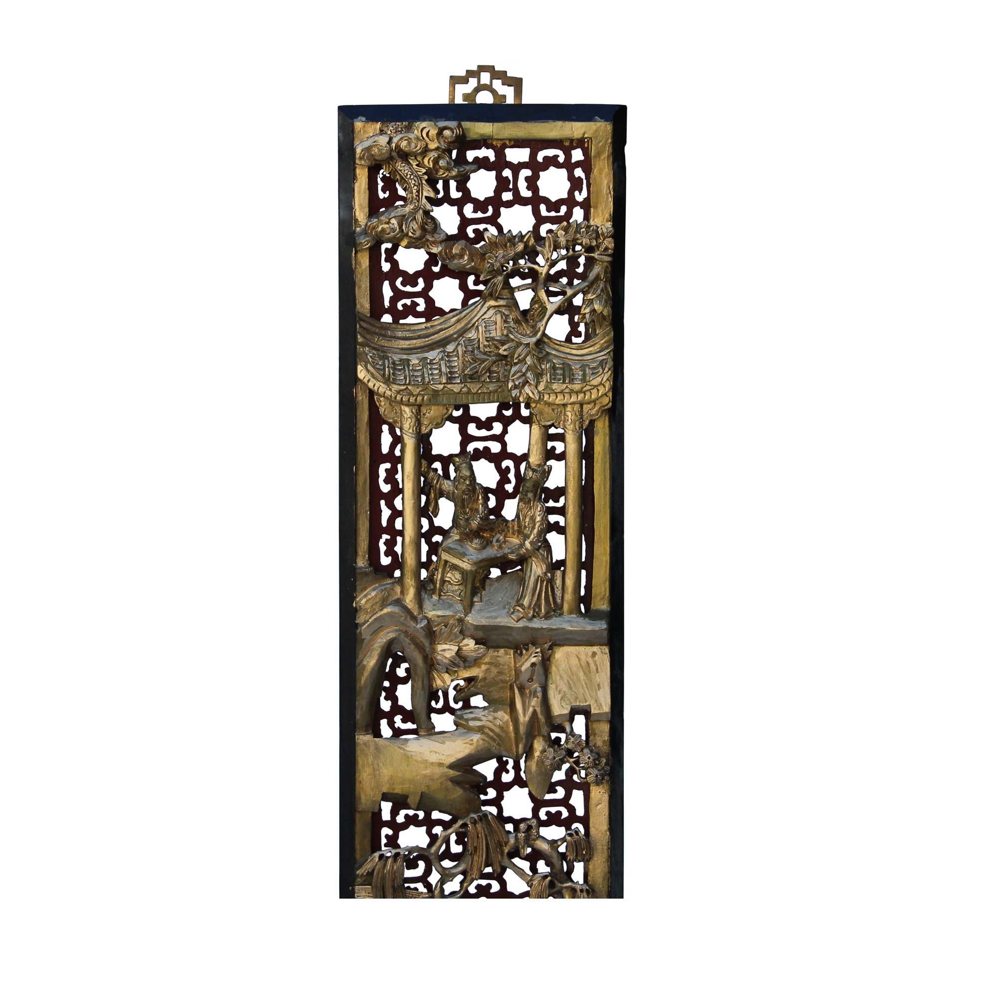 3D Golden Lacquer Wood Carving story of Ancient Warriors - Etsy