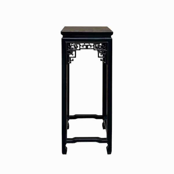 Black Lacquer Plant Stand - Etsy