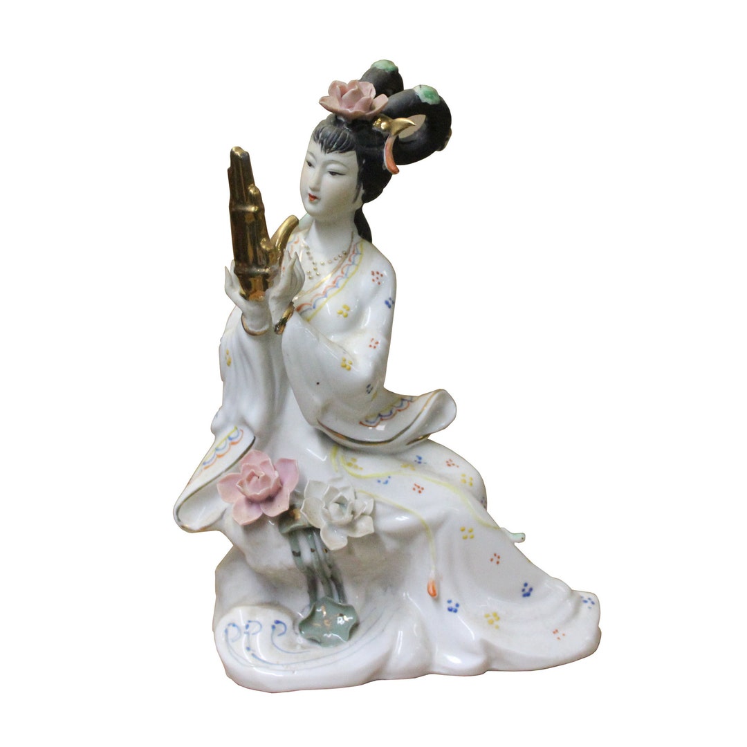 Chinese Oriental Ceramic Ancient Style Dressing Lady Figure Cs5510e - Etsy