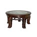 6.75 Oriental Brown Wood Marble Round Table Top Stand Riser Ws2851ce - Etsy