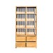 Light Natural Raw Wood Zen Minimalist Bookcase Display Cabinet Cs5920e ...