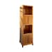 Raw Wood Slim Narrow Tall Open Display Storage Corner Cabinet Cs7158e ...