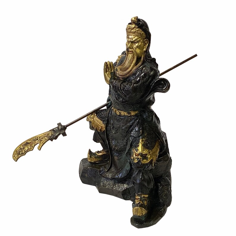Chinese Handmade Metal Guan Yu Zheng Fei General Quan Statue - Etsy