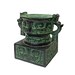 Chinese Green Black Vessel Ancient Ding Container Jar Display Ws1473e ...