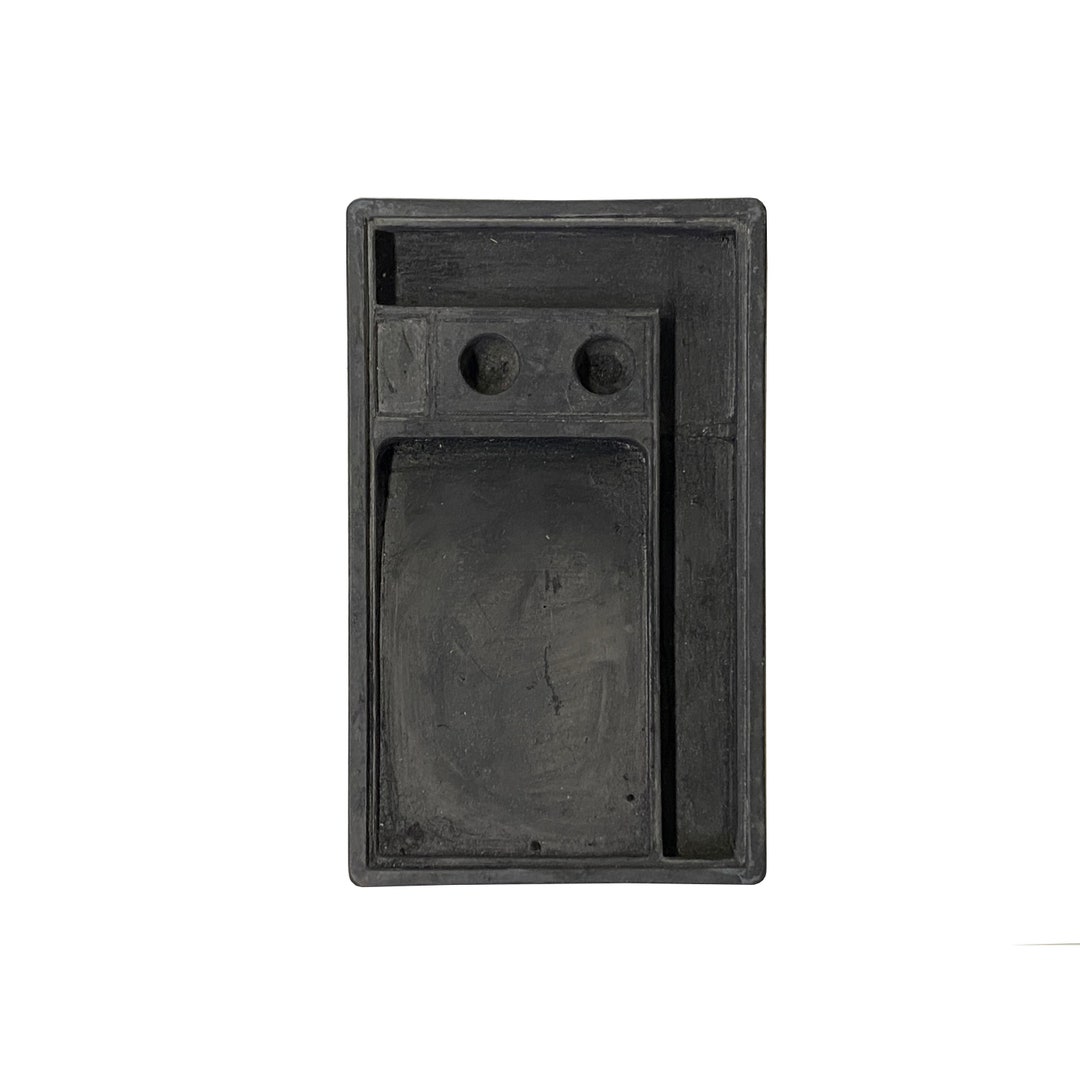 Large Oriental Asian Plain Rectangular Ink Stone Ink Well Dip Pad ...