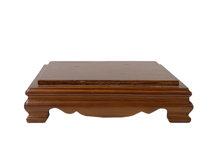 7.5" Oriental Brown Wood Rectangular Table Top Stand Riser Ws2946e - Etsy