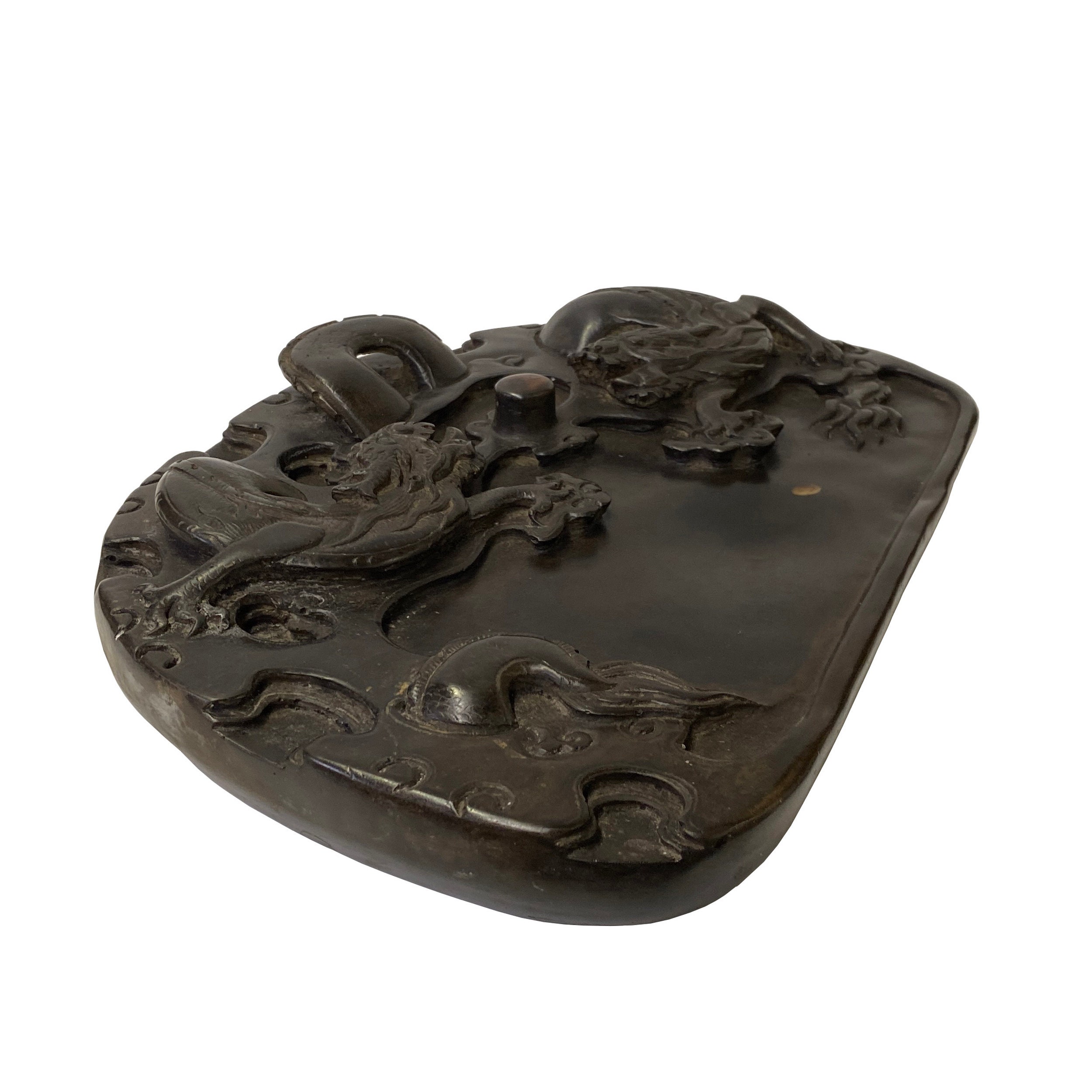 Chinese Oriental Black Color Dimensional Dragon Ink Well Pad - Etsy