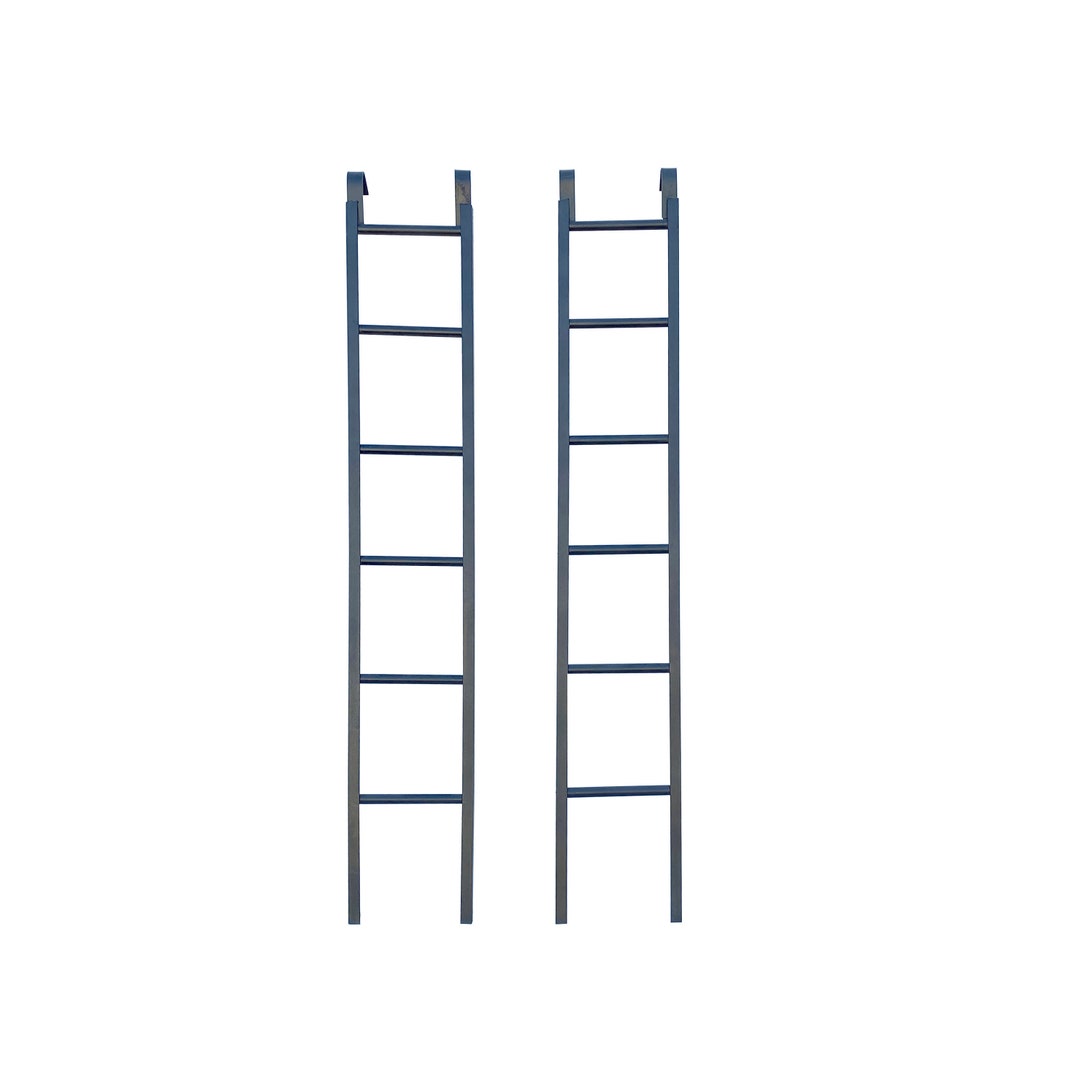 Pair Black Metal Ladder Shape Display Towel Rack Wall Panel Ws3211e - Etsy