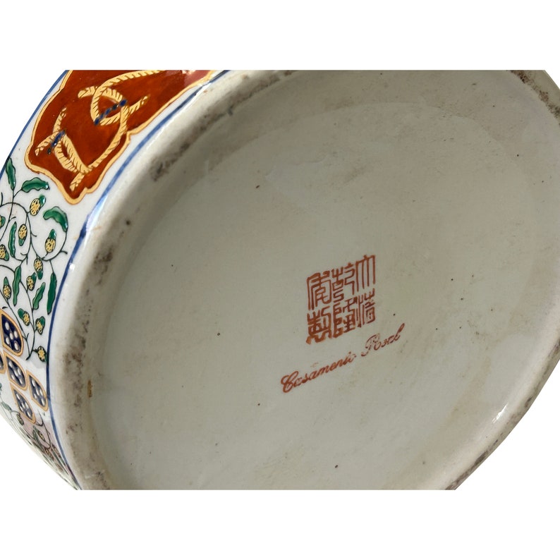 Vintage Chinese Western Flags Graphic Export Period Teapot Shape Art ...