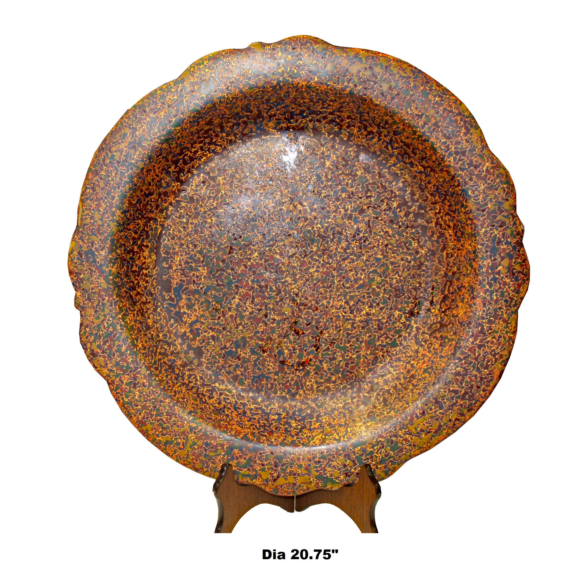 Handmade Blood Red Multi-layer Lacquer Wood Display Disc Plate | Etsy