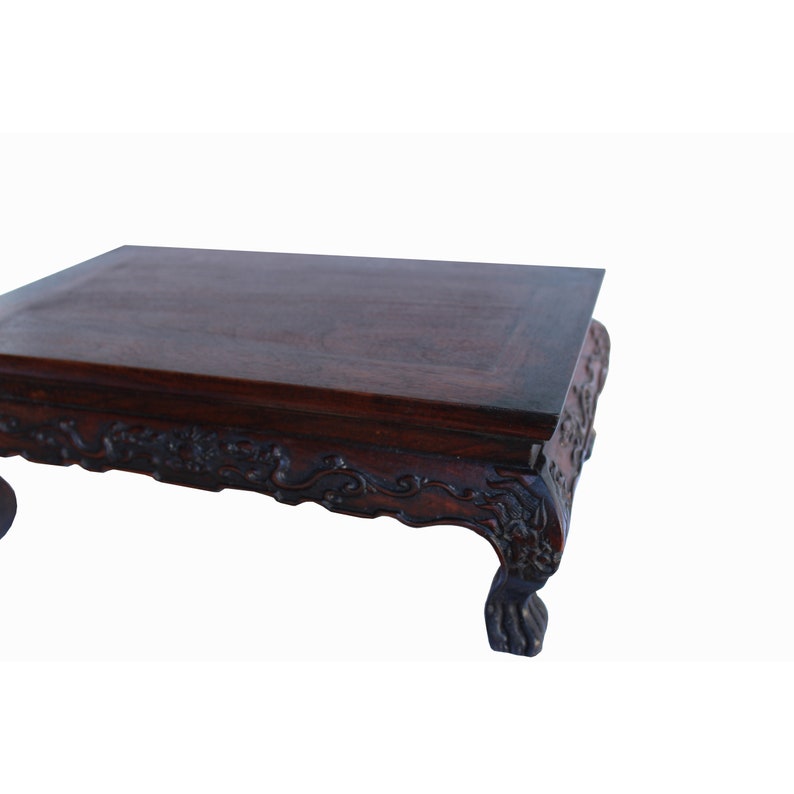 Chinese Brown Wood Rectangular Table Top Stand Display Easel - Etsy