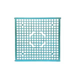 Vintage Rustic Teal Blue Grid Geometric Wood Wall Panel Ws4553e - Etsy